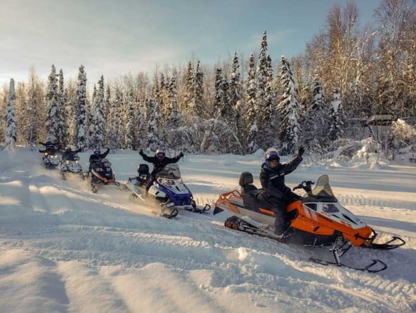 Dog Sled & Snowmobile Combo - Snowhook Adventure Guides of Alaska